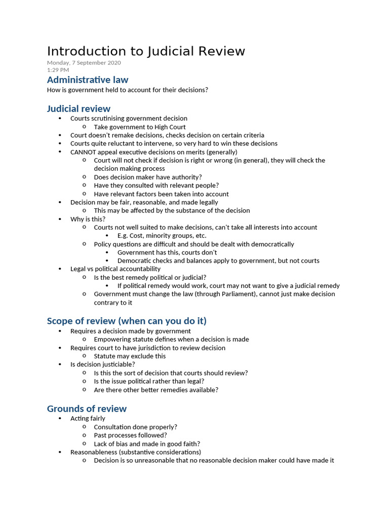 Judicial Review | PDF | Judicial Review | Public Law