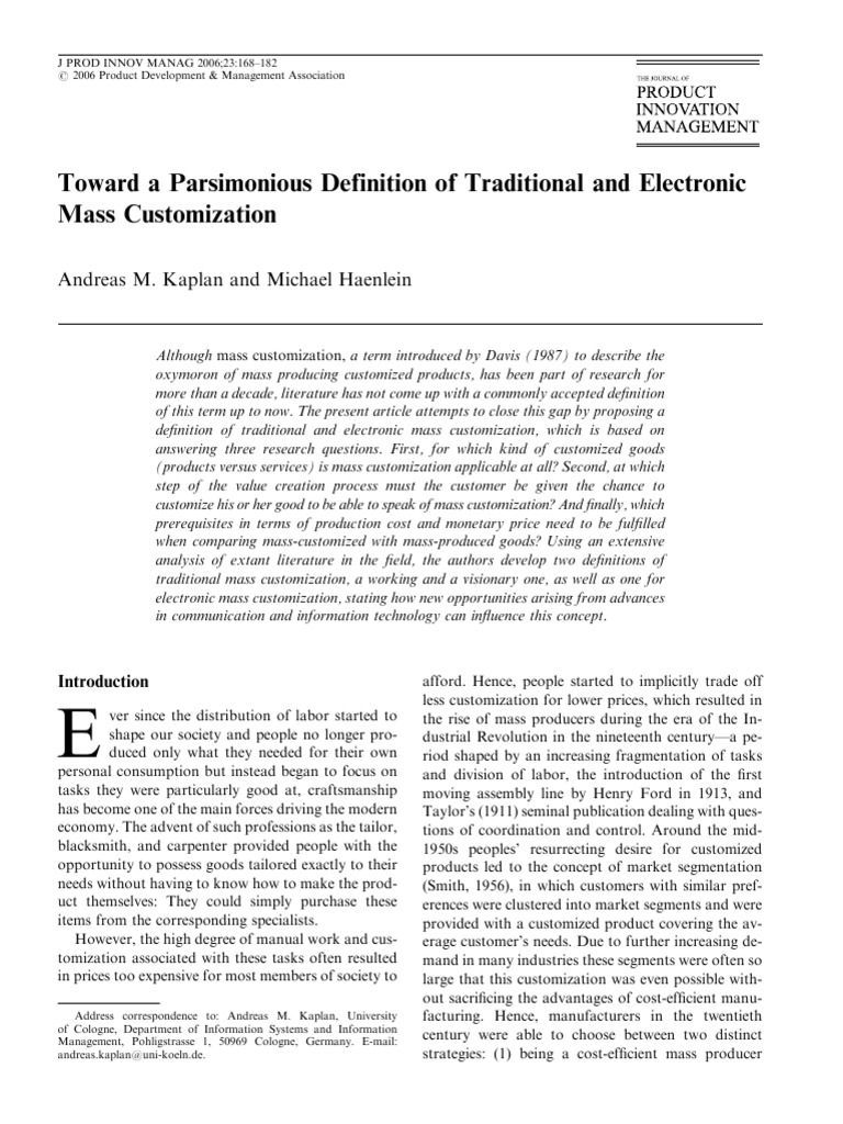 Toward A Parsimonious Definition of Traditional and Electronic Mass ...