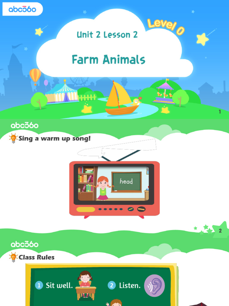 Unit 2 Lesson 2 Farm Animals | PDF