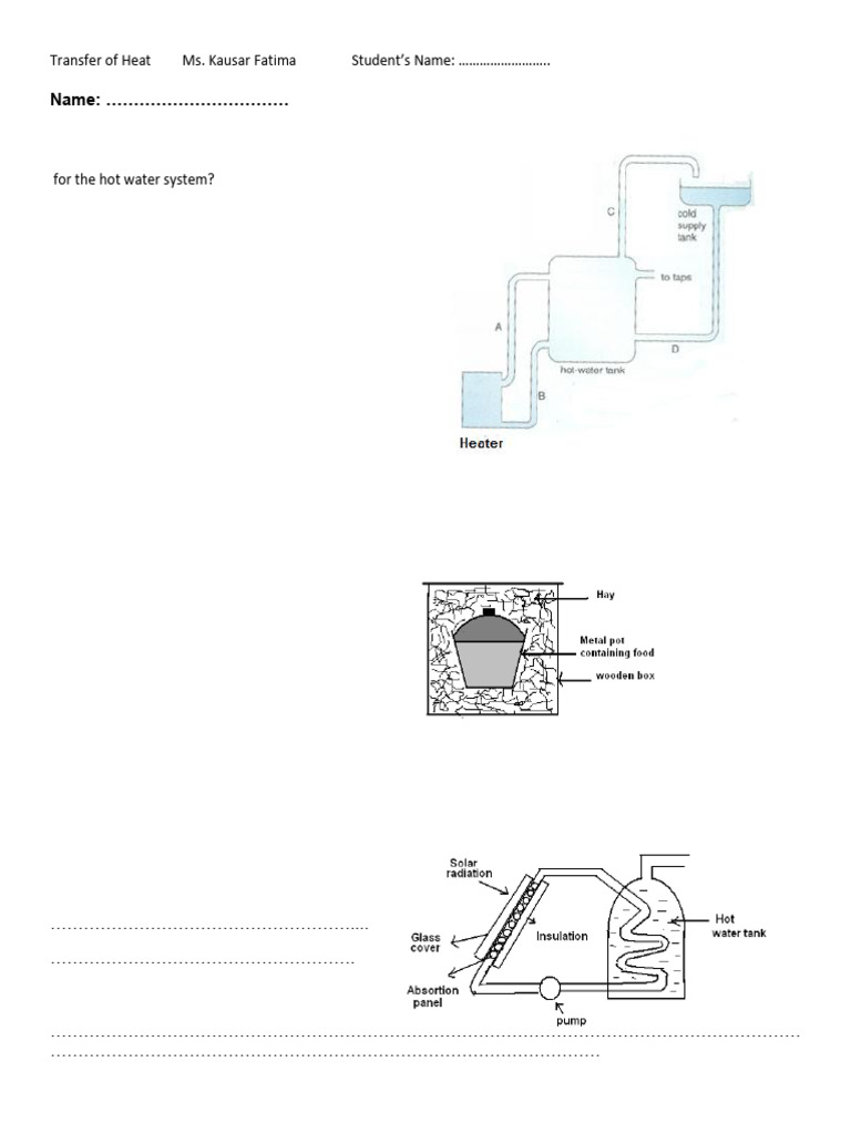Worksheet Thermal Physics | PDF | Thermal Conduction | Thermal Insulation