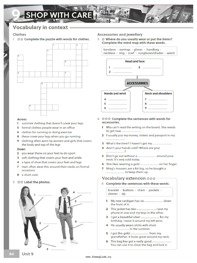 Unit 9 - Workbook | PDF