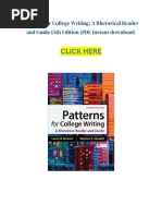 (Ebook PDF) Patterns For College Writing 14th Edition by Laurie ...