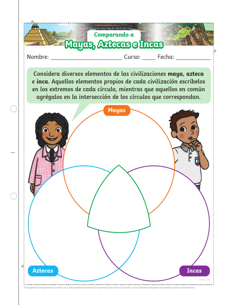 CL Cs 1718610364 Guia de Trabajo Comparando A Mayas Aztecas e Incas Ver ...