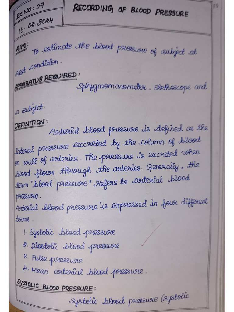 Blood Pressure | PDF