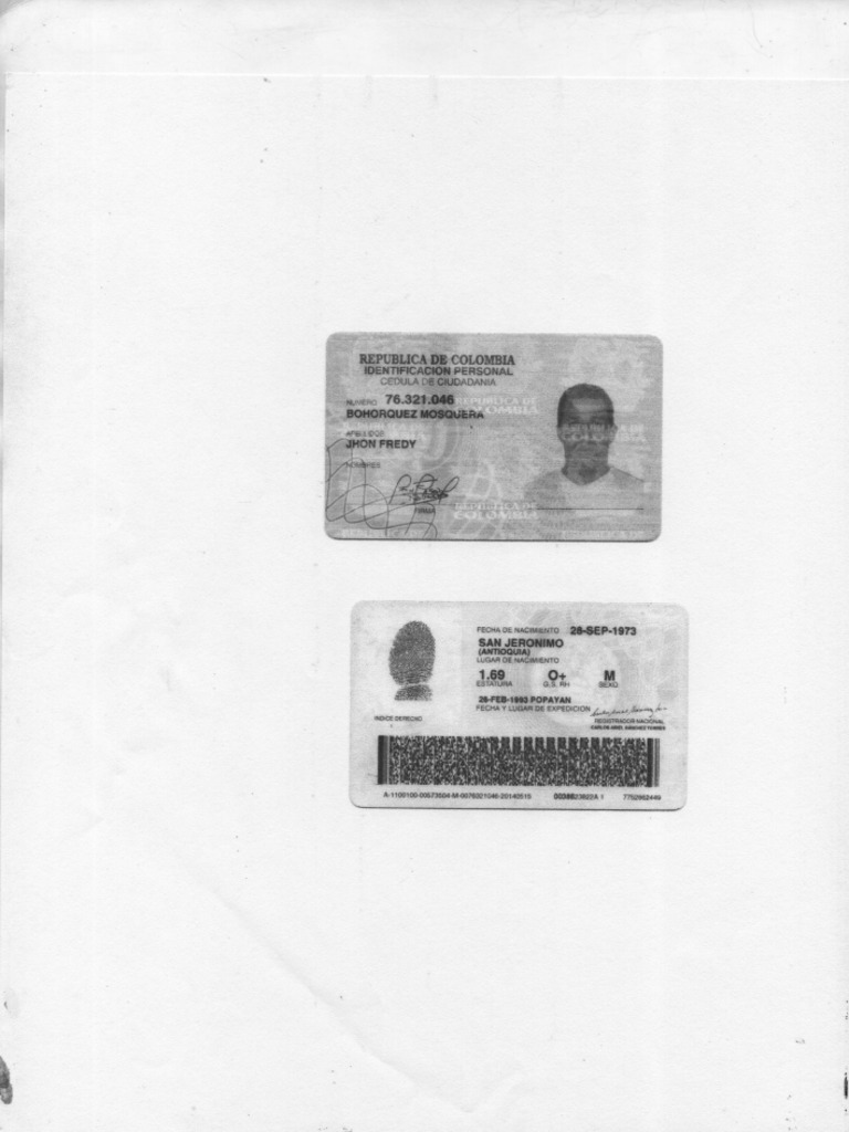 6. cedula jhon | PDF