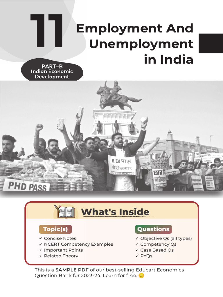 Class XII Economics: Employment | PDF | Employment | Unemployment