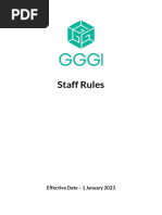 GGGI Staff Regulations Guide | PDF | Cost Of Living | Salary