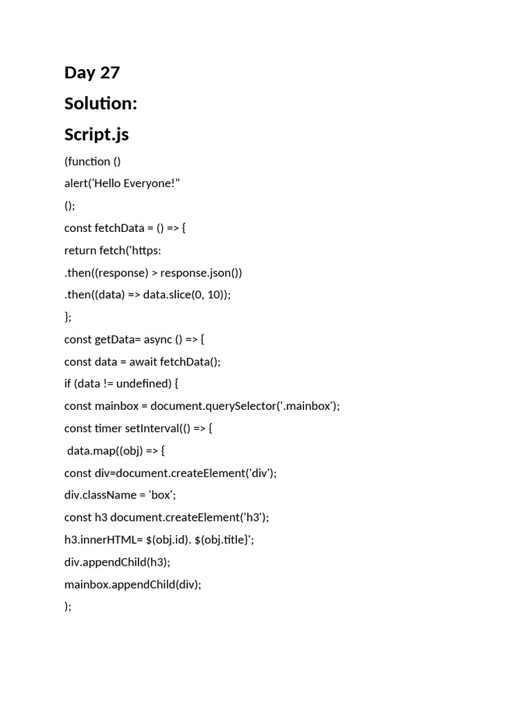 JavaScript Mobile App Example Code | PDF