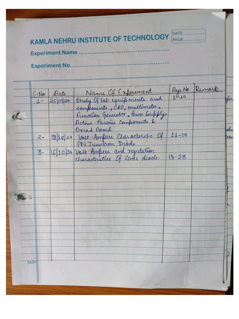 Electronics File Exp (1-4) | PDF