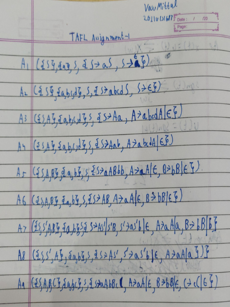 tafl assignment 1 | PDF