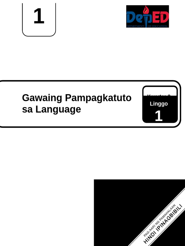 LAS Language1 - Q3 - Week 1 v2 | PDF | Learning | Curriculum
