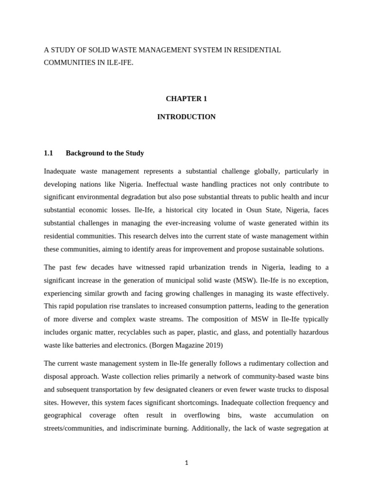 Awopetu Praise 54 | PDF | Waste | Waste Management