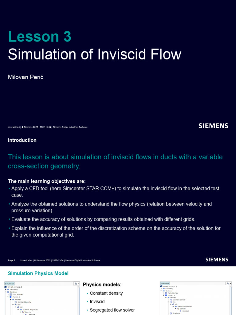 CFD Inviscid Flow Simulation Guide | PDF | Viscosity | Continuum Mechanics