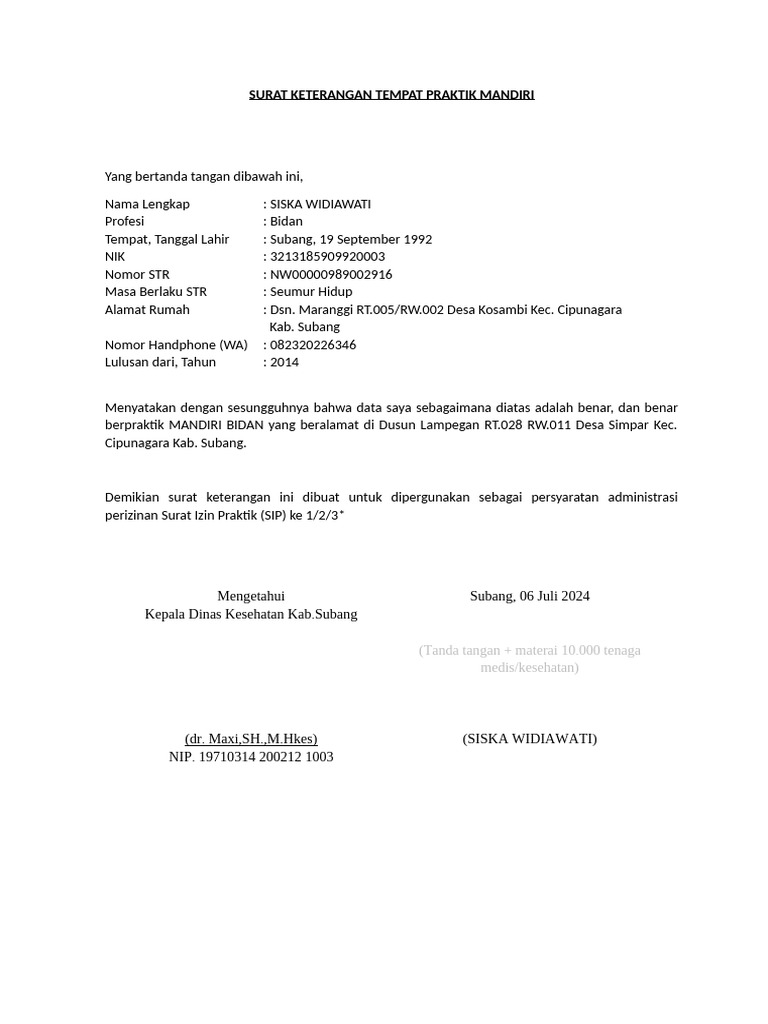 Form Sipb MANDIRI EDIT | PDF