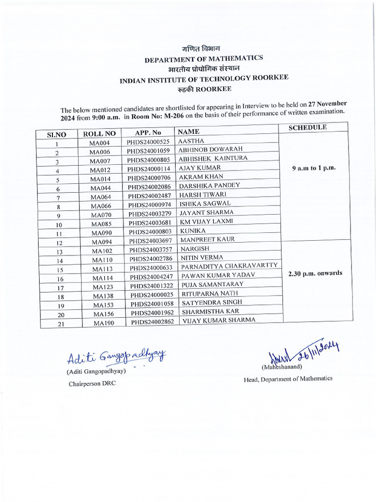 Selected For Interview | PDF