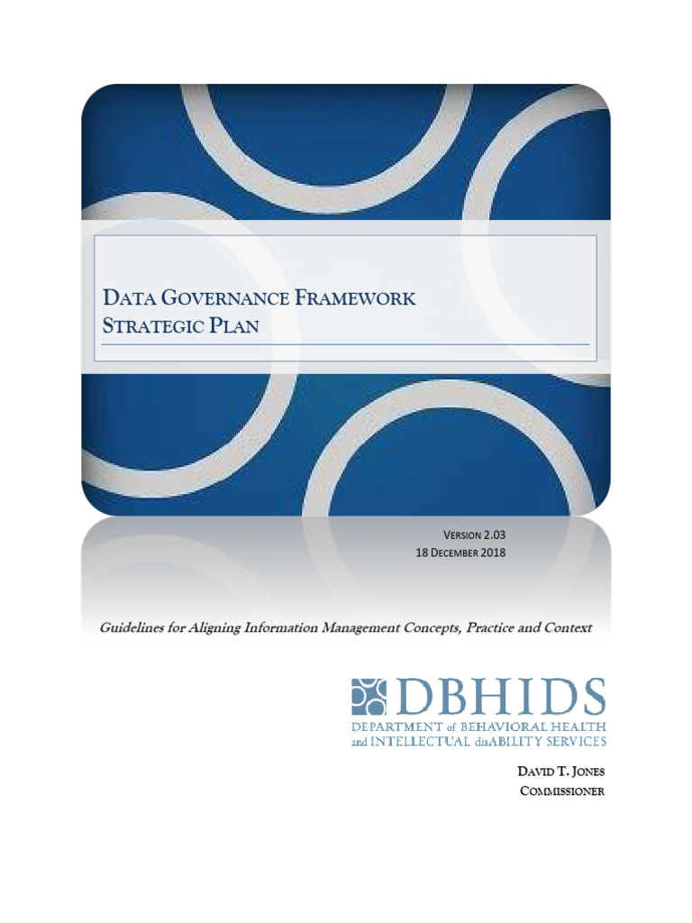 DBHIDS® - Data Governance Framework Strategic Plan - City of Philadelphia - V2.03 | PDF ...