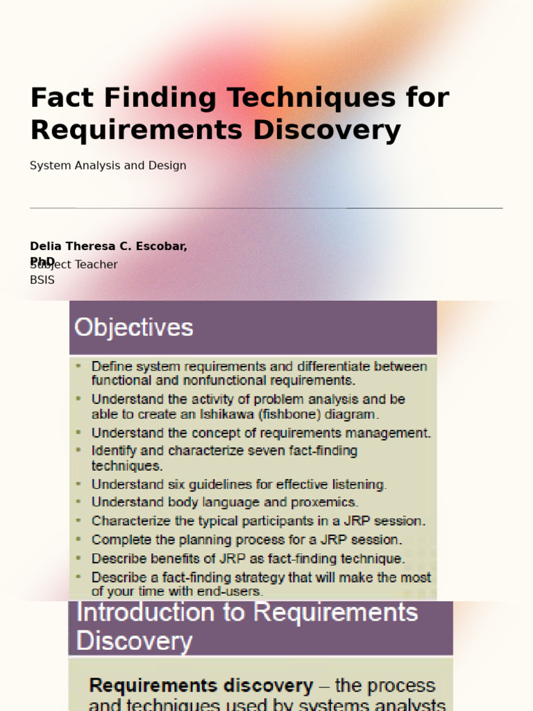 Chap05 Requirements Discovery | PDF