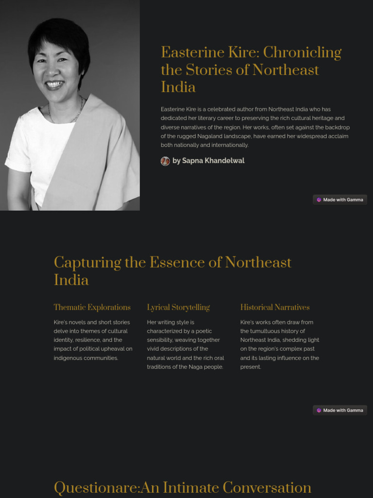 Easterine Kire Chronicling The Stories of Northeast India | PDF | Narrative