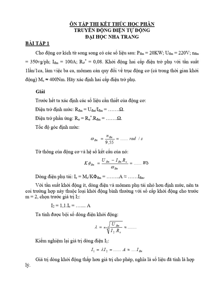 On Tap Hp Truyen Dong Dien -Dhnt | PDF