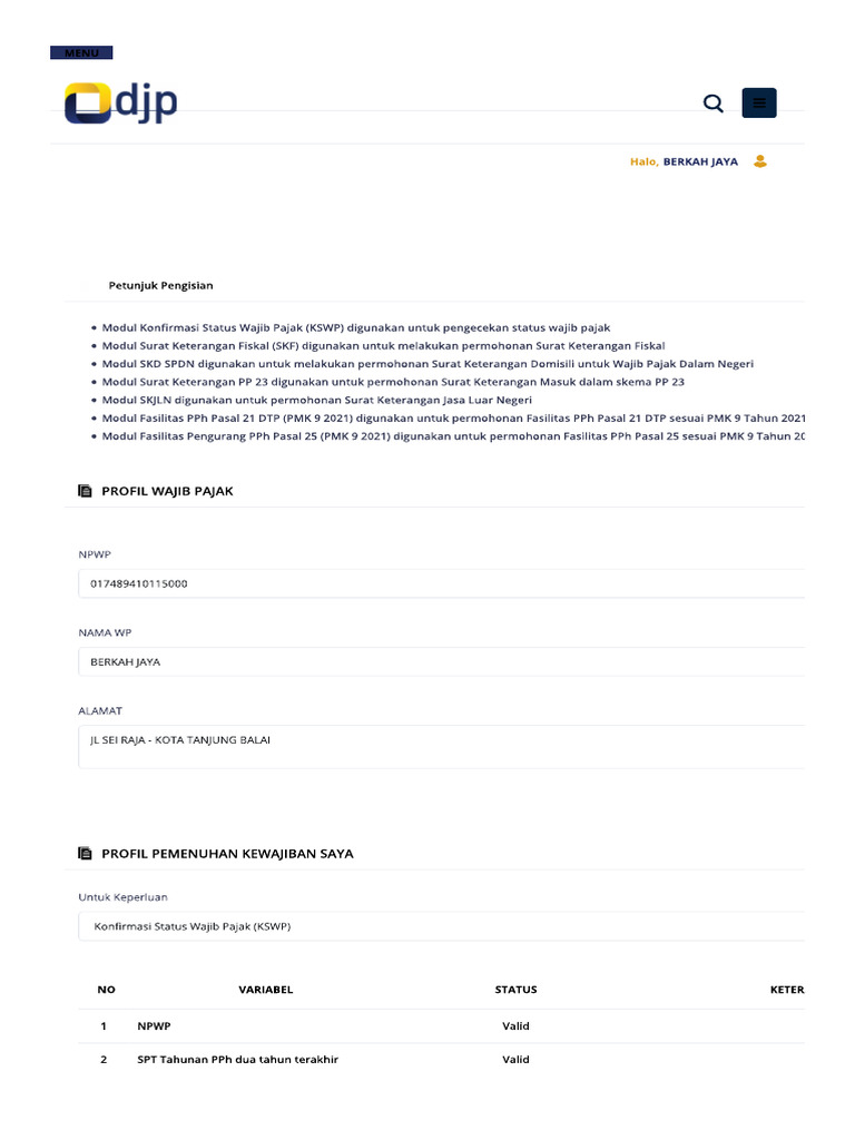 KSWP - Berkah Jaya | PDF