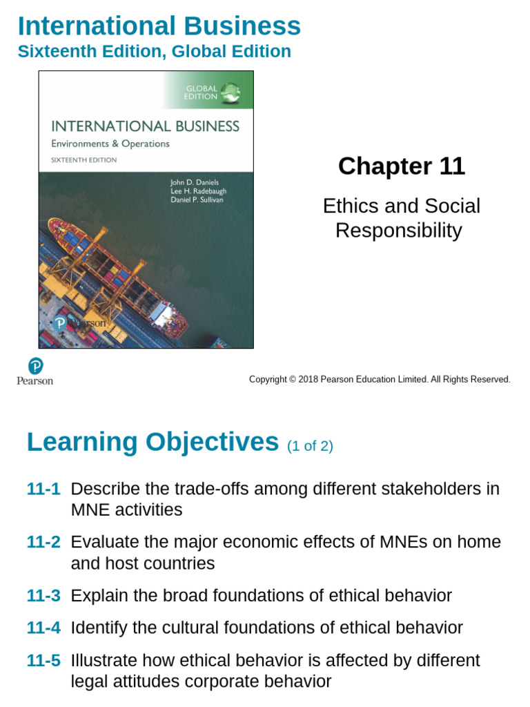 Chapter 8 - Biz Ethics - Daniels IBT 16e Final PPT 11 | PDF | Political Corruption | Bribery