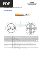 Dekoron Cable Specification Sheet | PDF | Wire | Electric Power