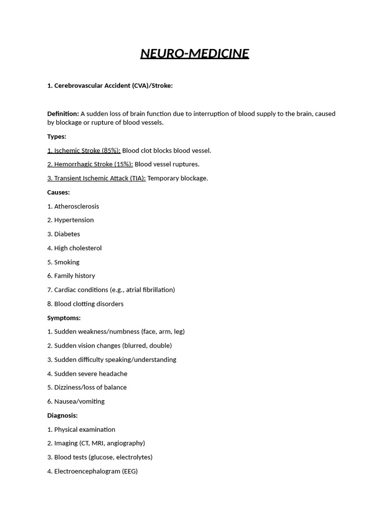 NEUROLOGY | PDF | Stroke | Epilepsy