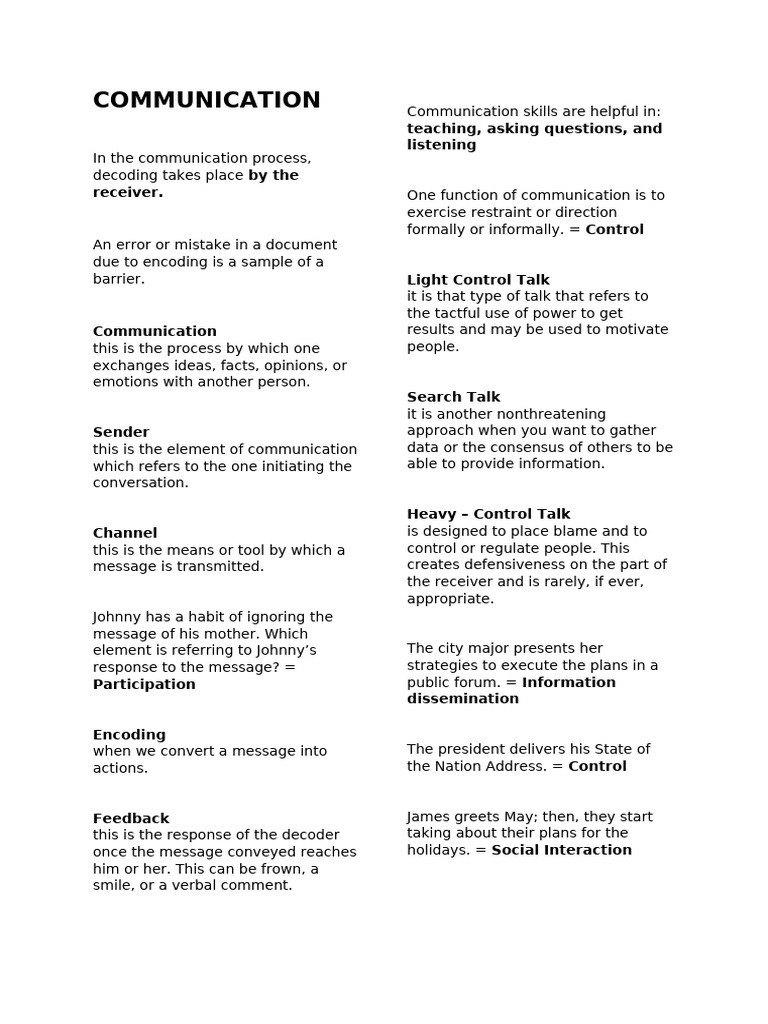 COMMUNICATION | PDF | Communication | Human Communication