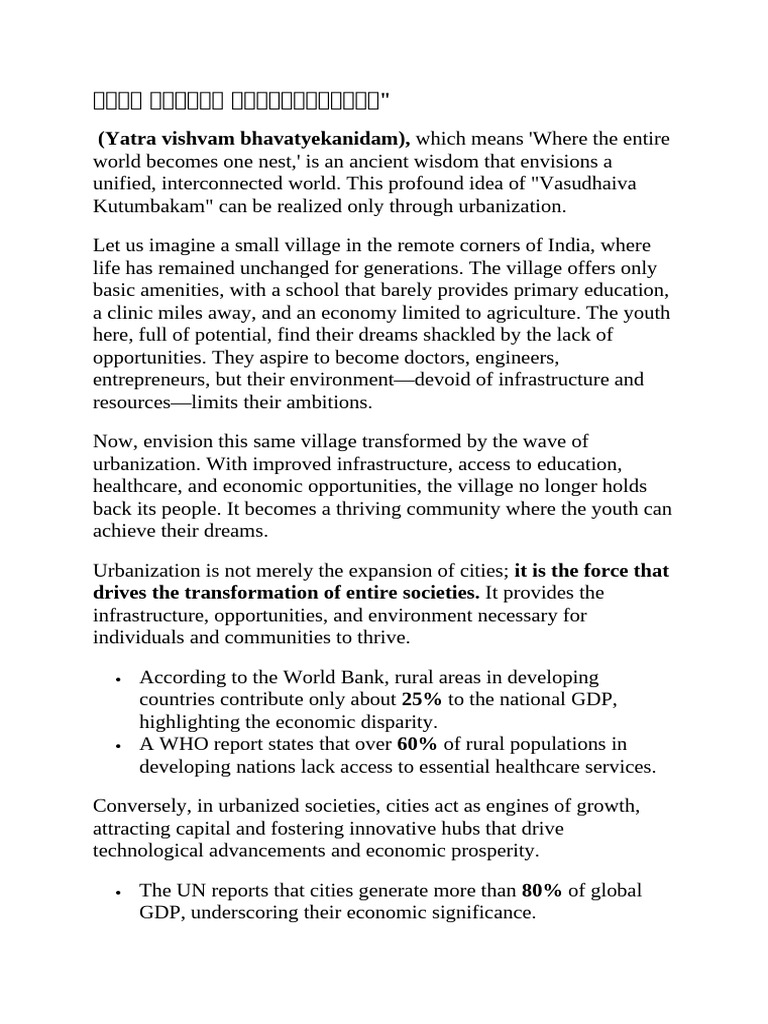 Urbanisation 1 | PDF | Urbanization | Infrastructure