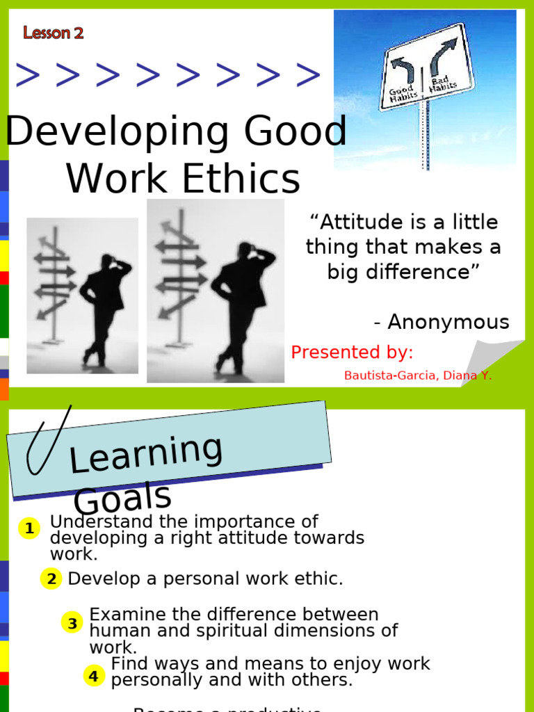 Developing Good Work Ethics | PDF | Social Psychology