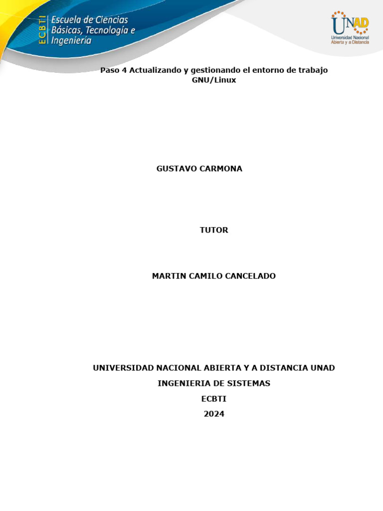 Paso4a Gustavo Carmona | PDF | Distribución de Linux | Arranque