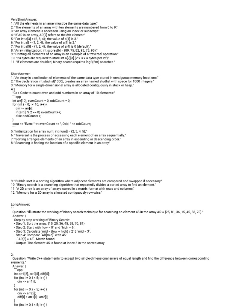 Array | PDF | Integer (Computer Science) | Computer Engineering Array | PDF | Integer (Computer Science) | Computer Engineering