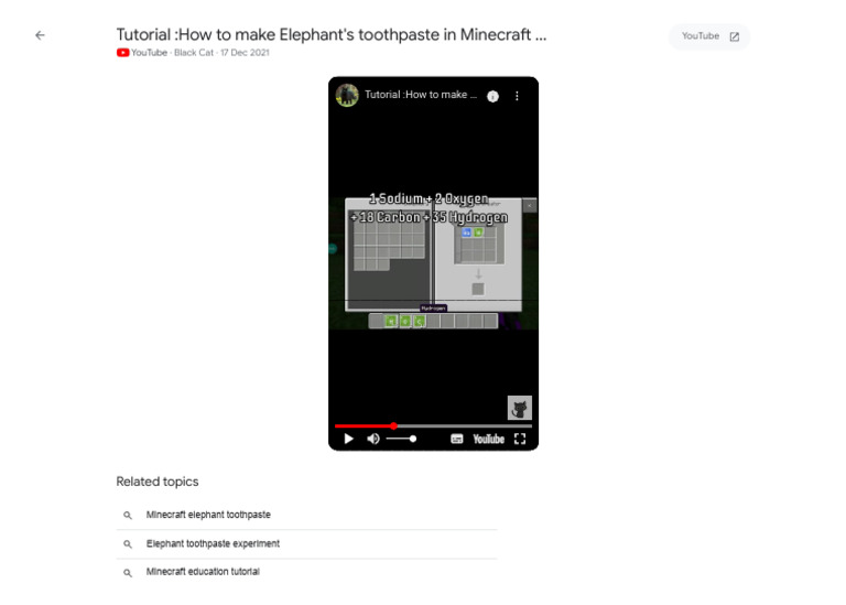 How To Make Elephant Toothpaste in Minecraft - Google Search | PDF