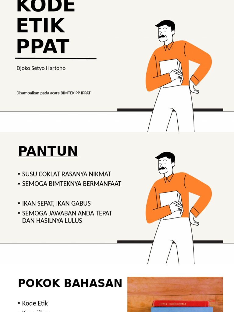 KODE ETIK PPAT Dan Latihan Soal (1) - Dr. Djoko Setyo | PDF