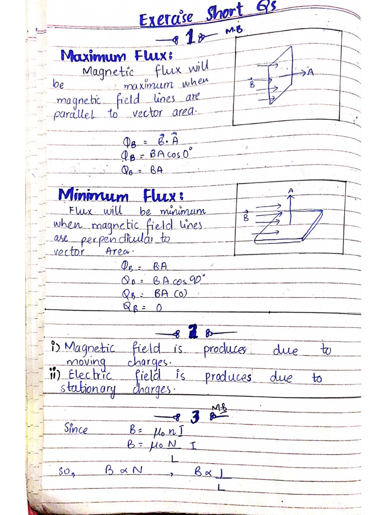 2nd Year Physics CH 14 SQ | PDF