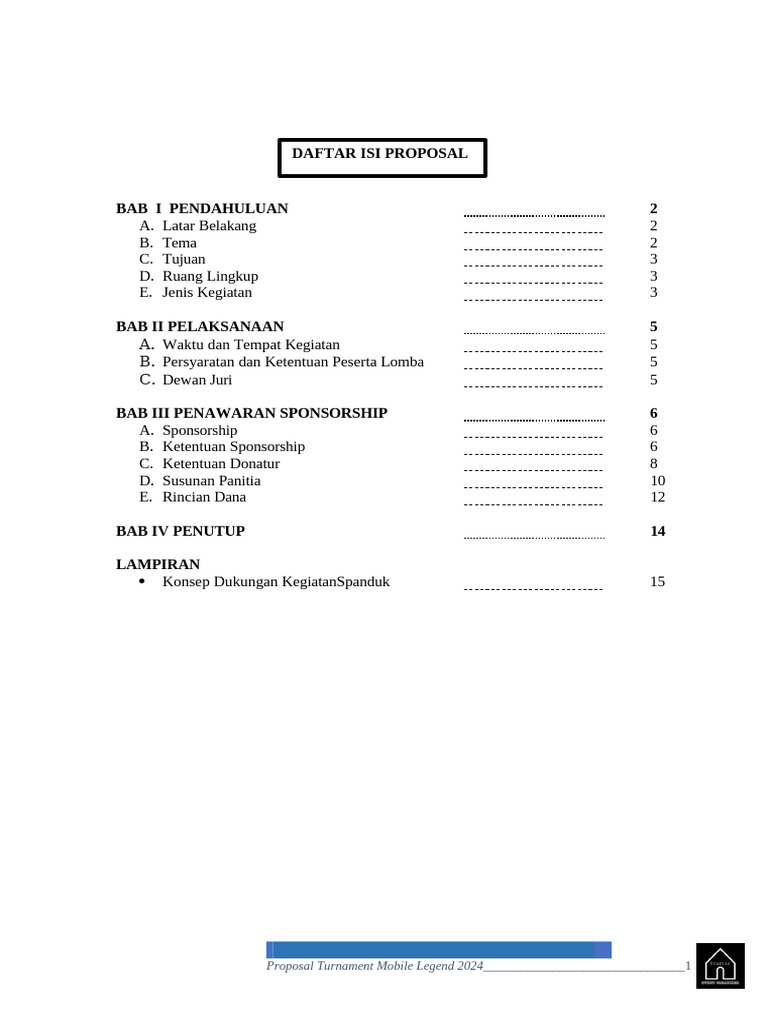 PROPOSAL TURNAMENT MOBILE LEGEND 2024 2 | PDF