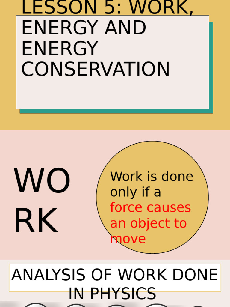 2nd Quarter GenPhy Lesson 5 2 | PDF | Force | Potential Energy