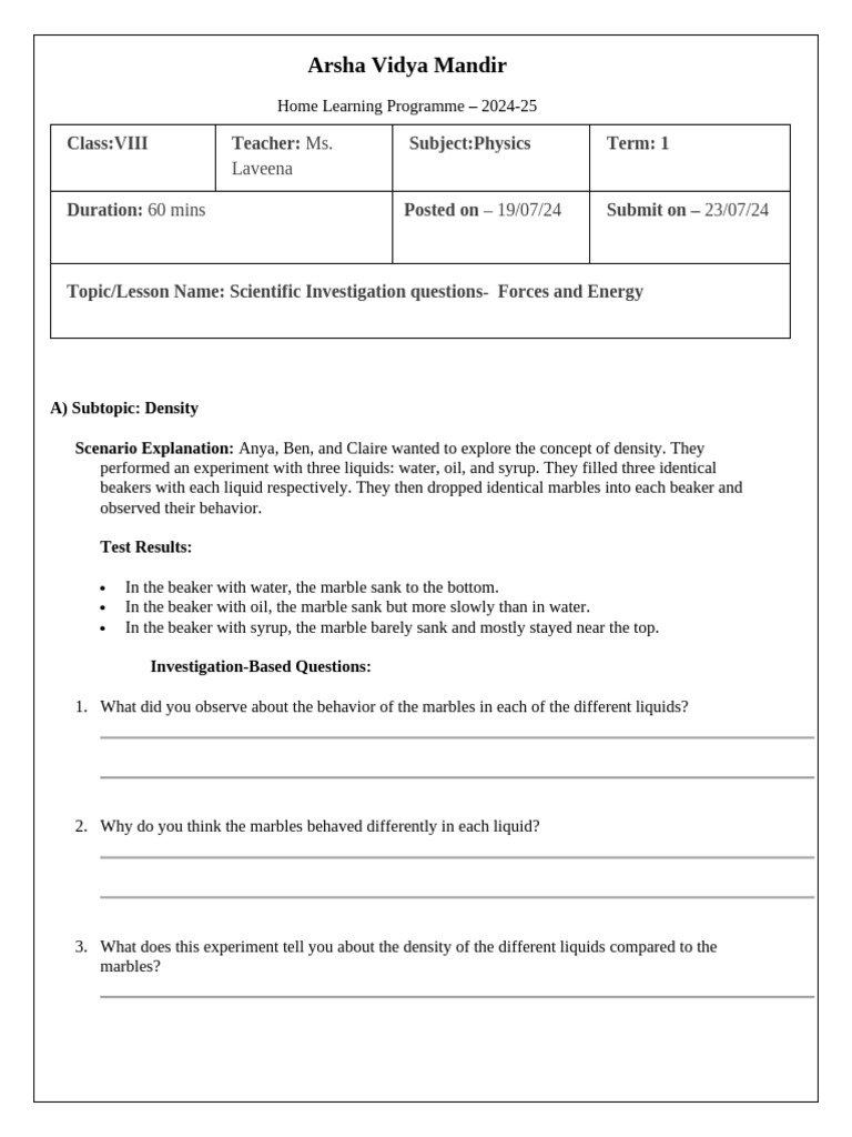 File - 1721209715 - Scientific Investigation Worksheet Grade VIII ...