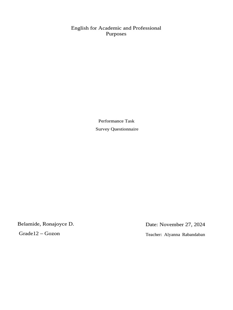 Eapp Pt - Draft | PDF