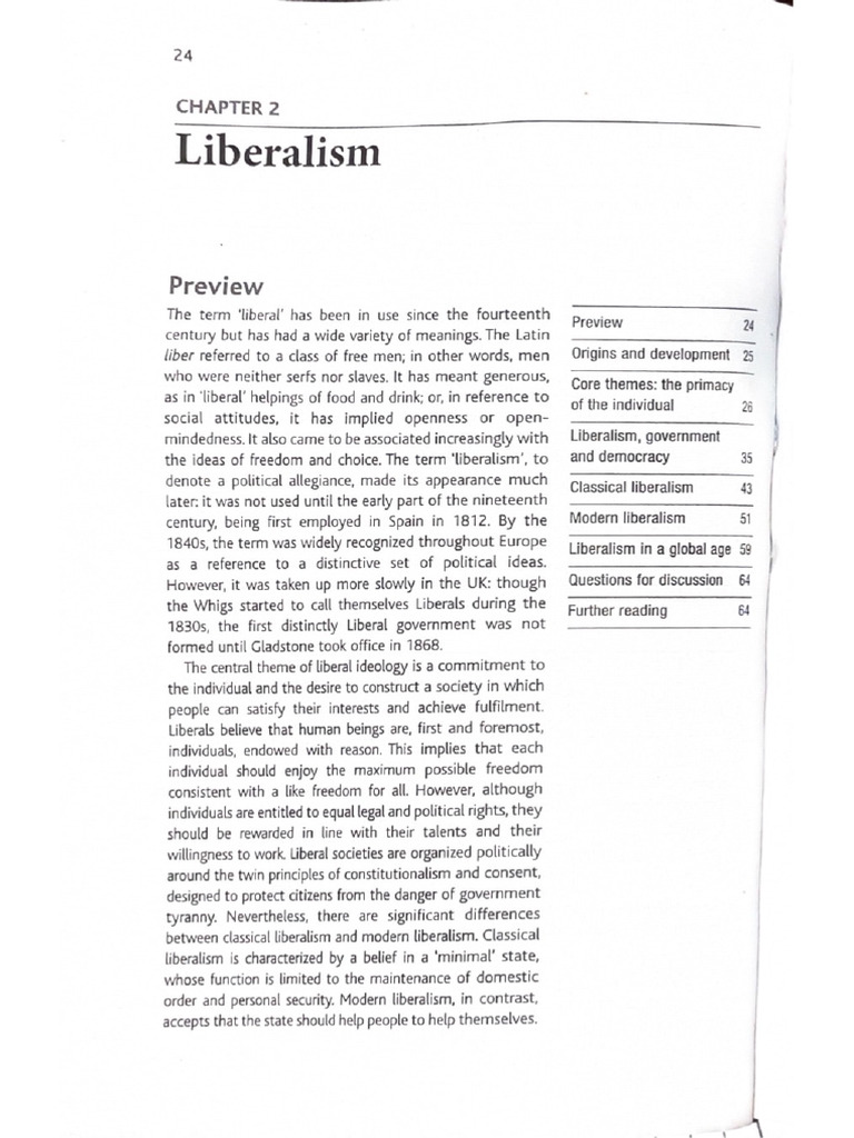 Liberalism | PDF