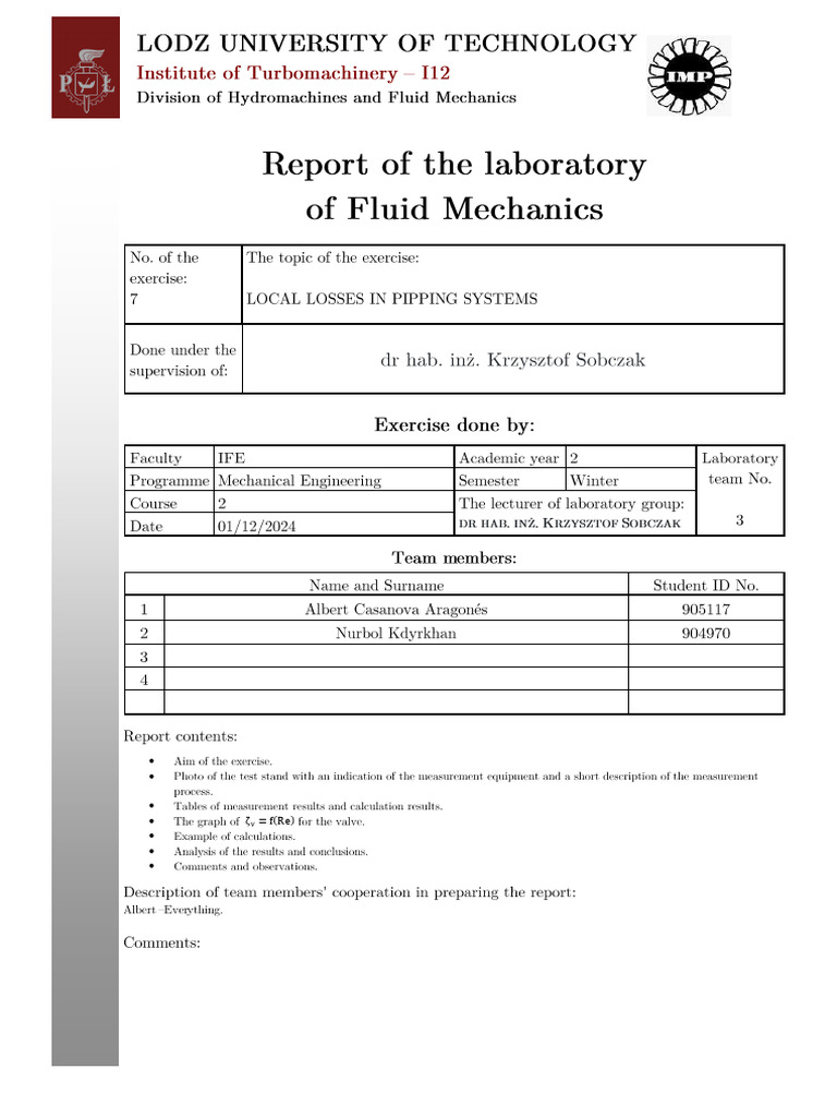 First Page FM Report | PDF