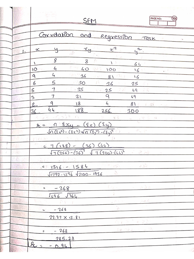 SFM Practice Task | PDF