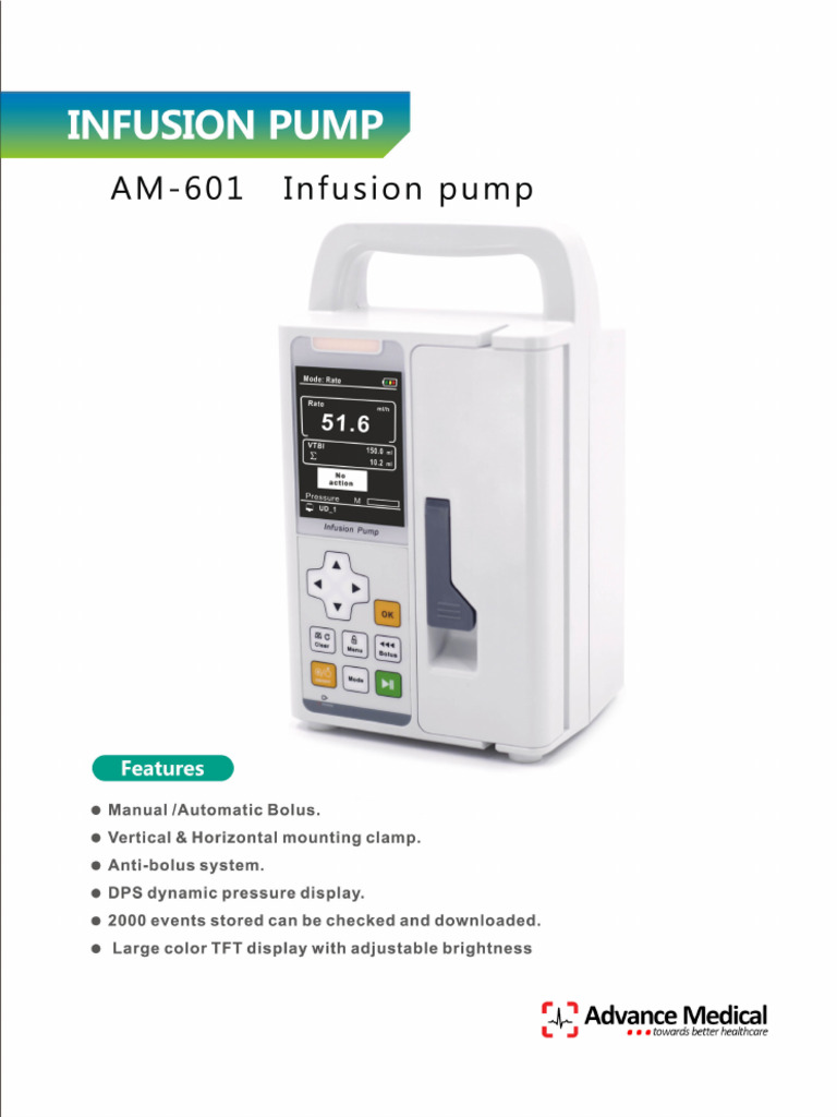 AM 601 Infusion Pump | PDF