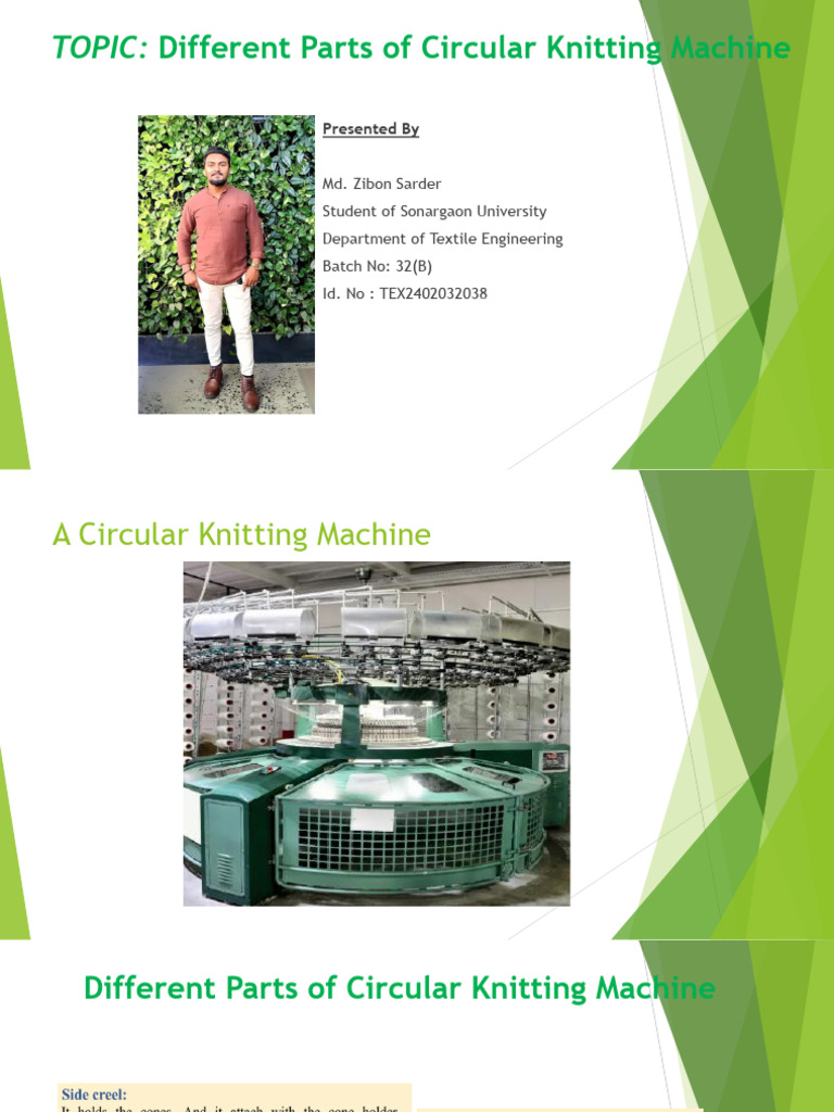 Circular Knitting Machine Components | PDF
