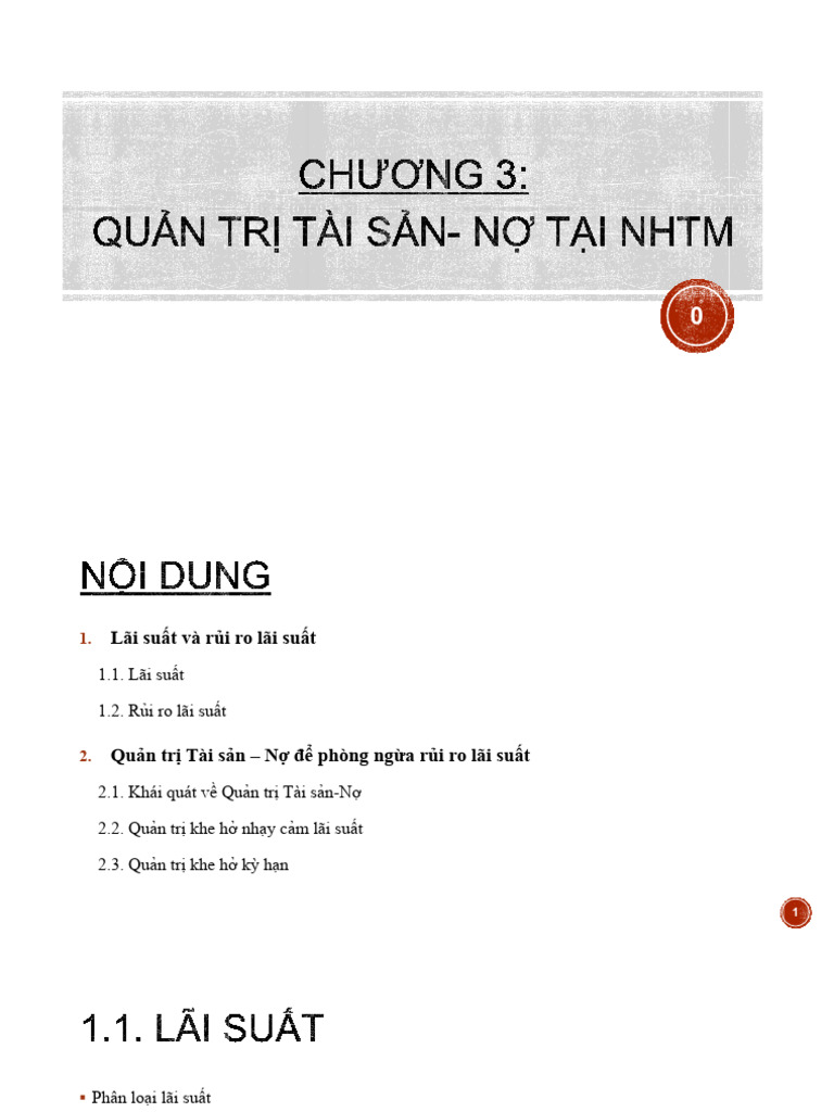 Chương 3_Quản trị TS-Nợ tại NHTM | PDF