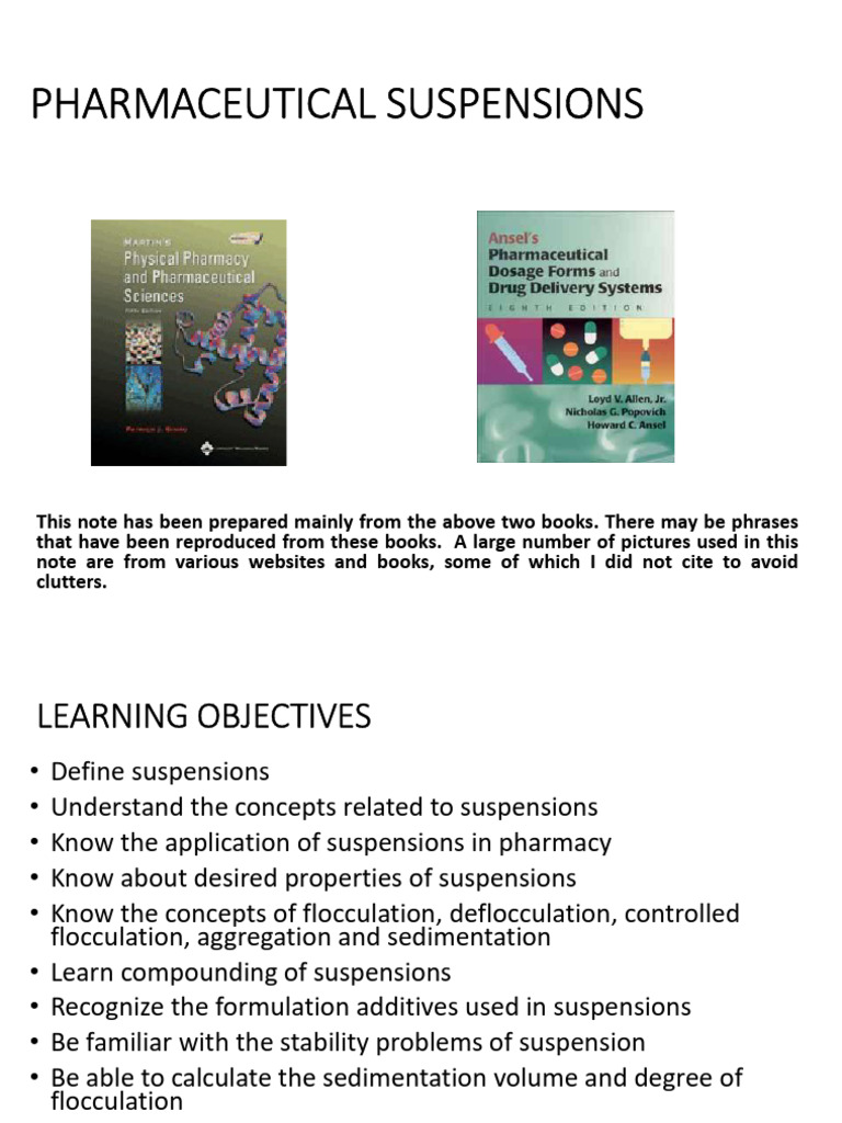 suspension (1) | PDF | Colloid | Suspension (Chemistry)