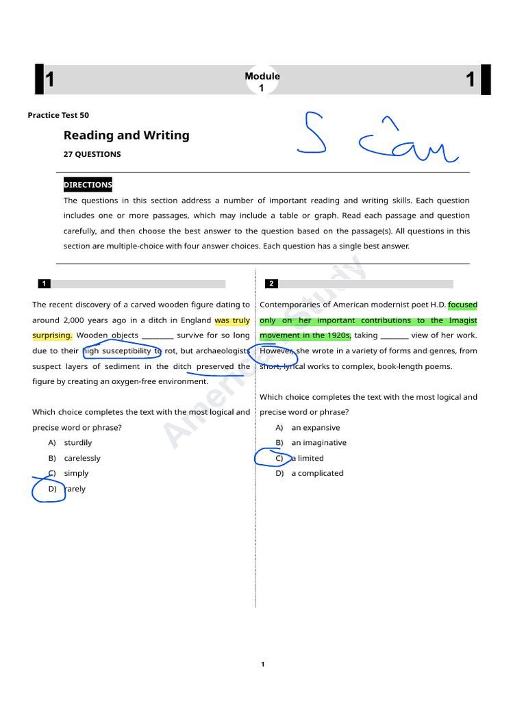 Practice Test 50 | PDF | Leadership | Emotions