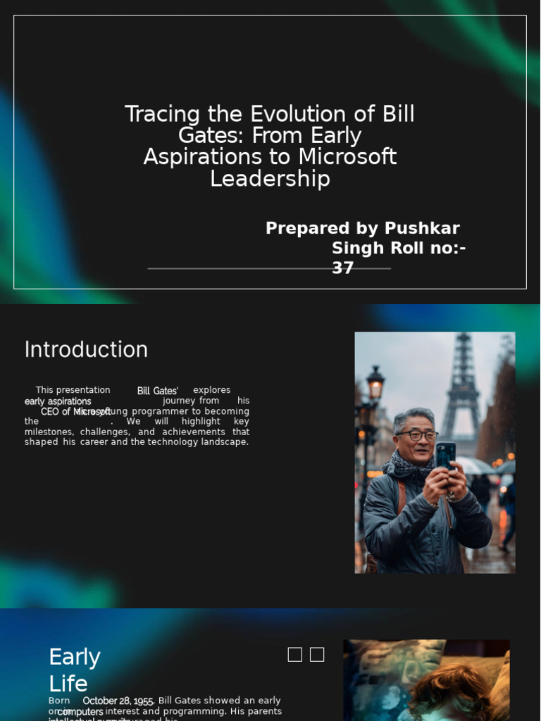 Bill Gates: Vision and Legacy | PDF | Microsoft | Philanthropy