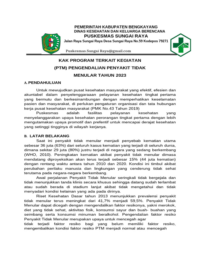 Kak Terkait Program PTM | PDF