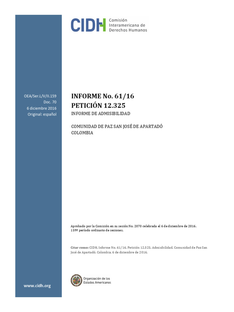 INFORME No. 61 - 16 | PDF | Fiscal | Justicia